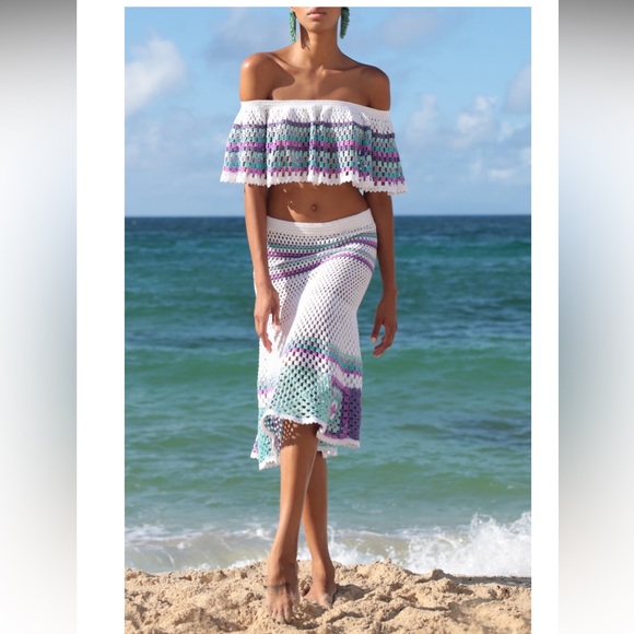 My Beachy Side | Swim | My Beachy Sidecrochet Camelia Top And Skirt ...